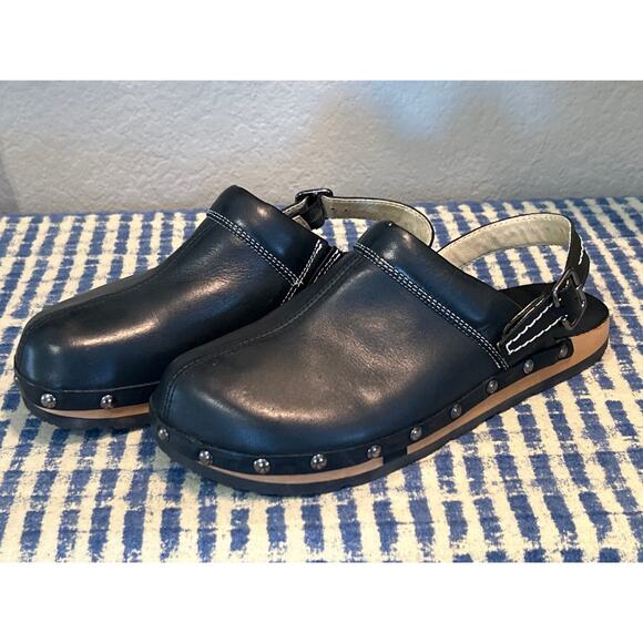Kalso Earth | Shoes | Kalso Earth Shanti Black Leather Clog | Poshmark
